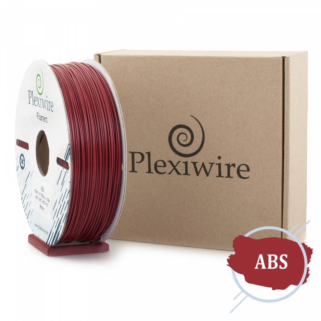 ABS Filament Plexiwire 1,75 mm Bordowy 0.75kg/300m | Sklep internetowy Plexiwire